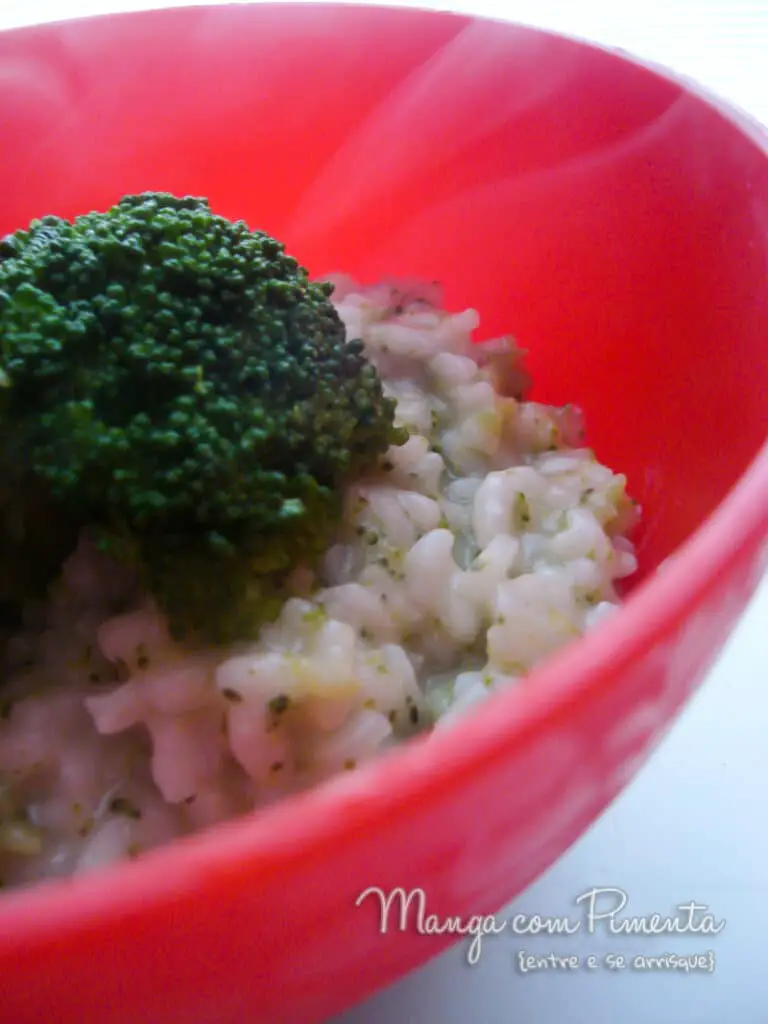 Risotto de Brócolis {Vegetariano} - Manga com Pimenta