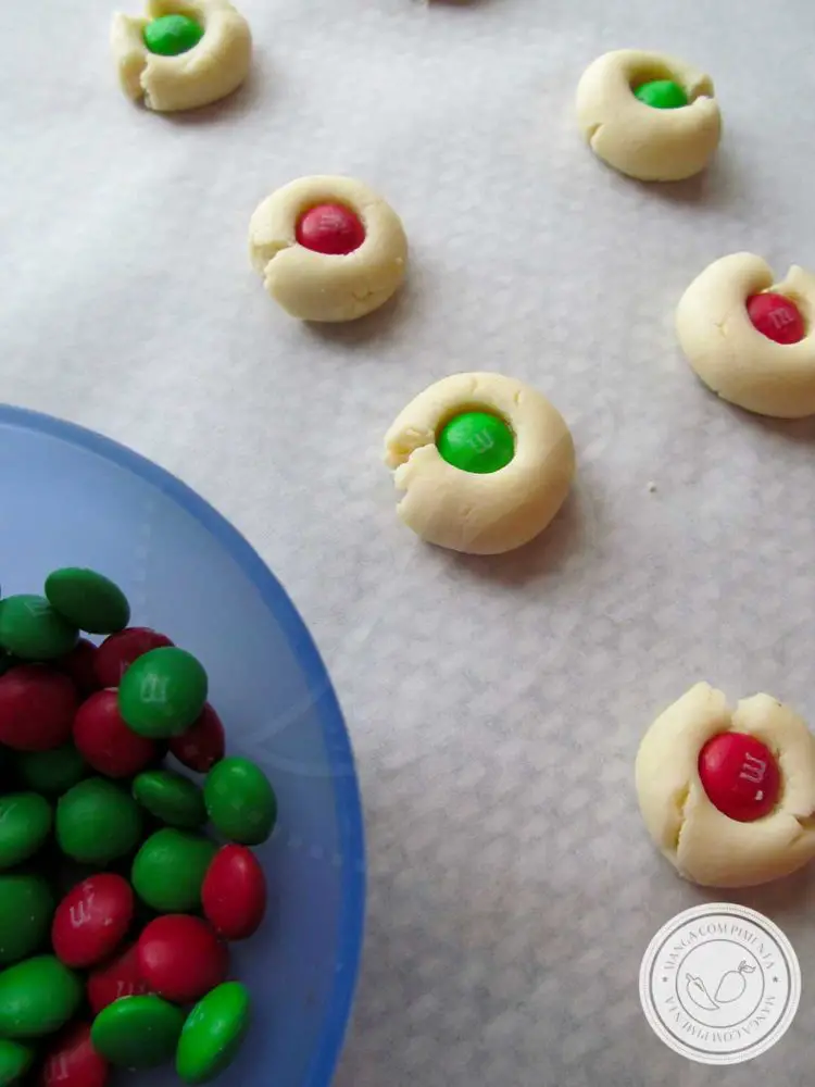 Biscoitos Amanteigados M&M | Receita de Natal - Manga com Pimenta