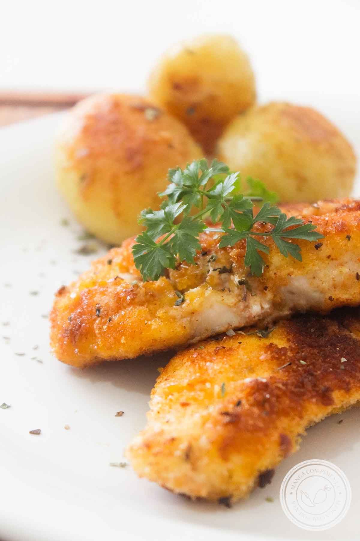 Frango à Milanesa - Manga com Pimenta