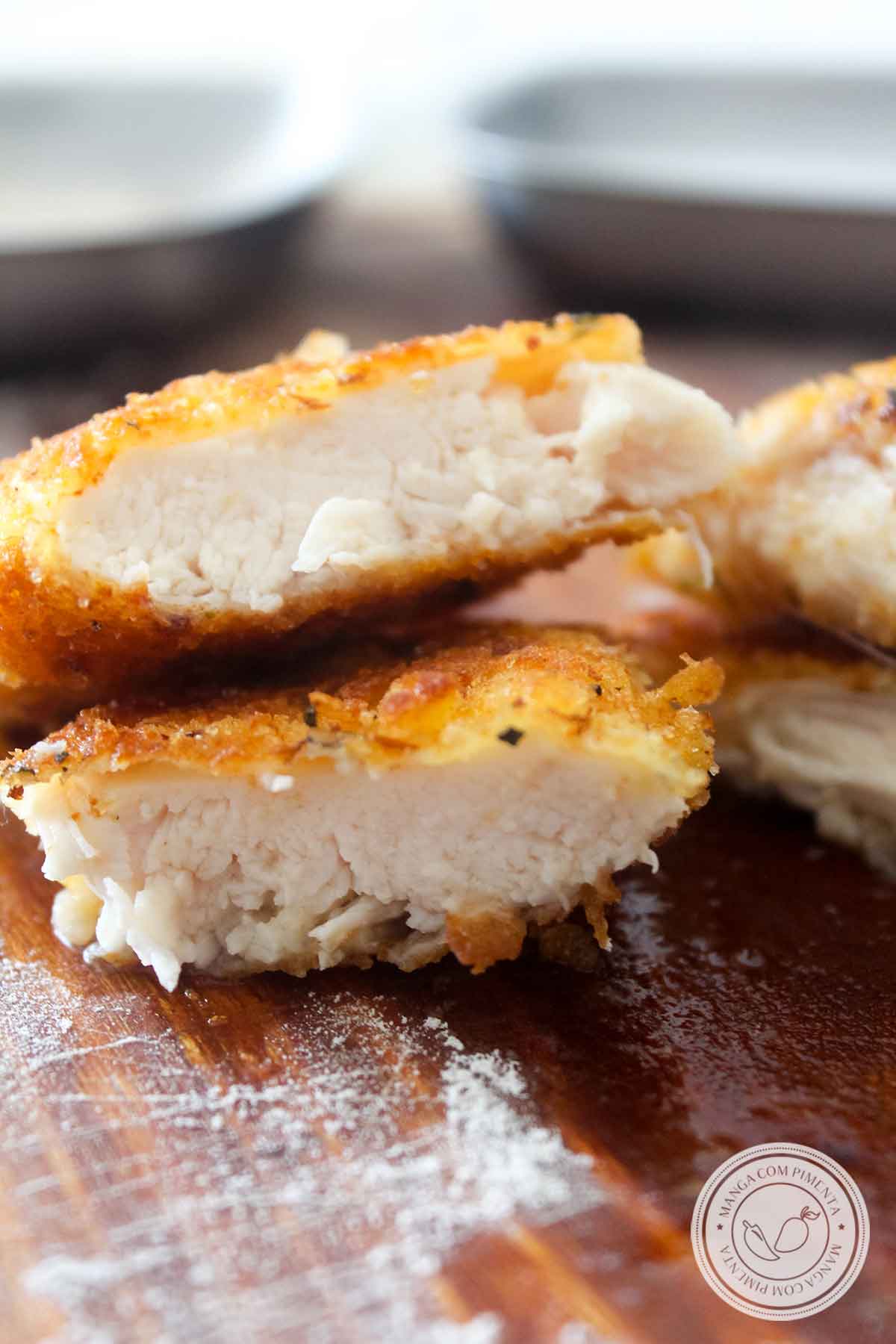 Frango à Milanesa - Manga com Pimenta