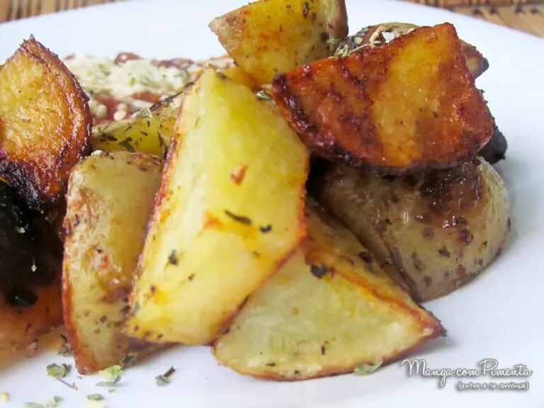 Batata Assadas Temperadas - Manga com Pimenta