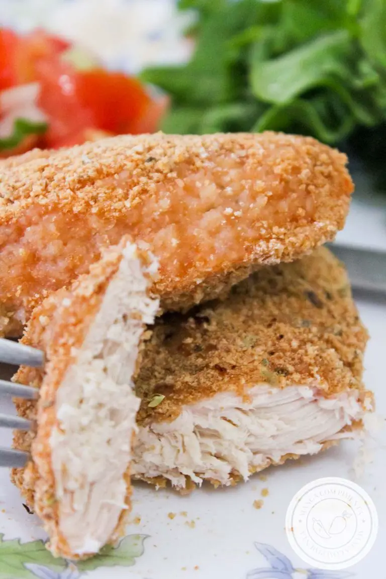 Frango à Milanesa no Forno | Aprenda a fazer! - Manga com Pimenta