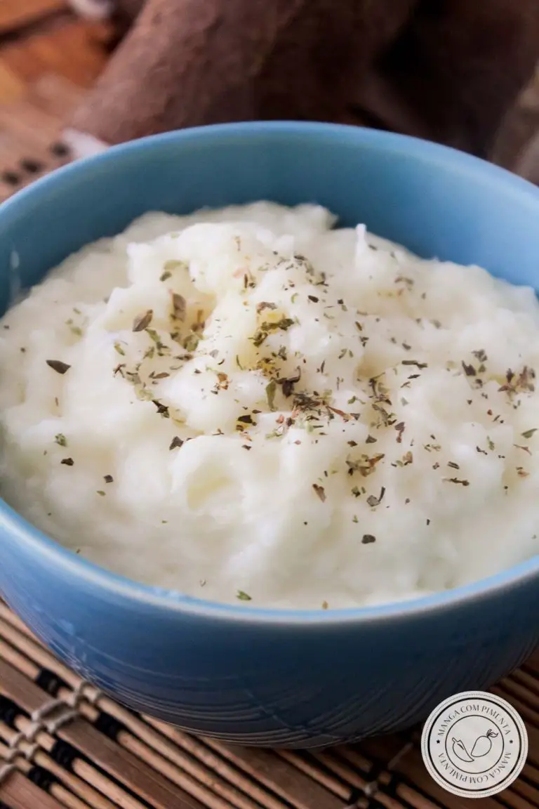 Purê de Mandioca Simples | Aprenda a fazer - Manga com Pimenta