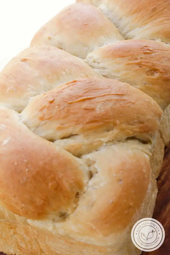 Pão Trançado Salgado Caseiro - Manga com Pimenta