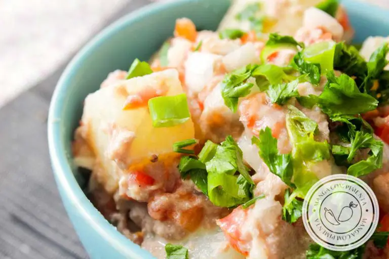 Salada de Atum com Batata e Tomate - Manga com Pimenta