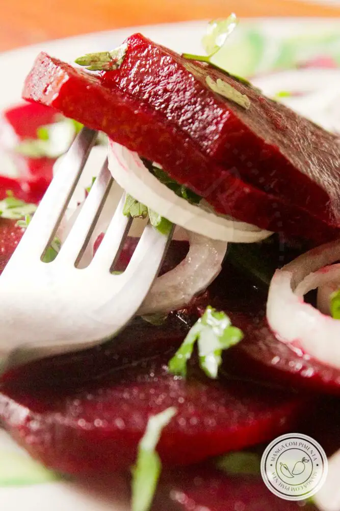 Salada de Beterraba Cozida - Manga com Pimenta