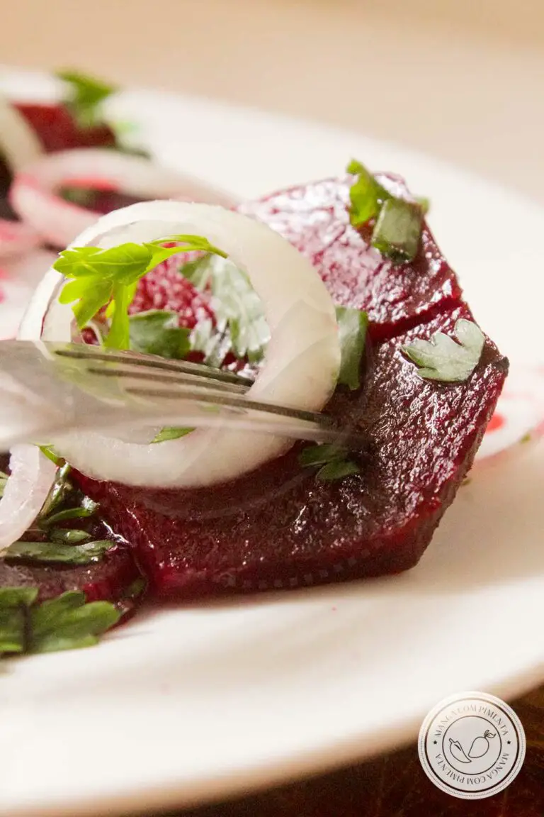 Salada de Beterraba Cozida - Manga com Pimenta