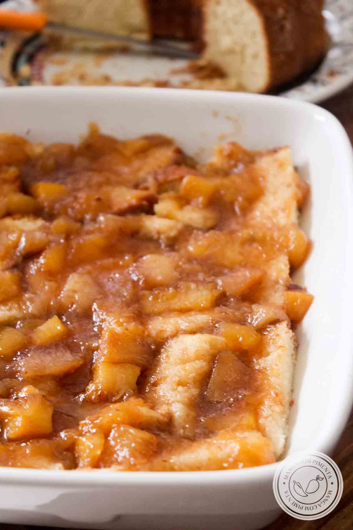 Bolo Pavê de Pêssego | Sobremesa - Manga com Pimenta